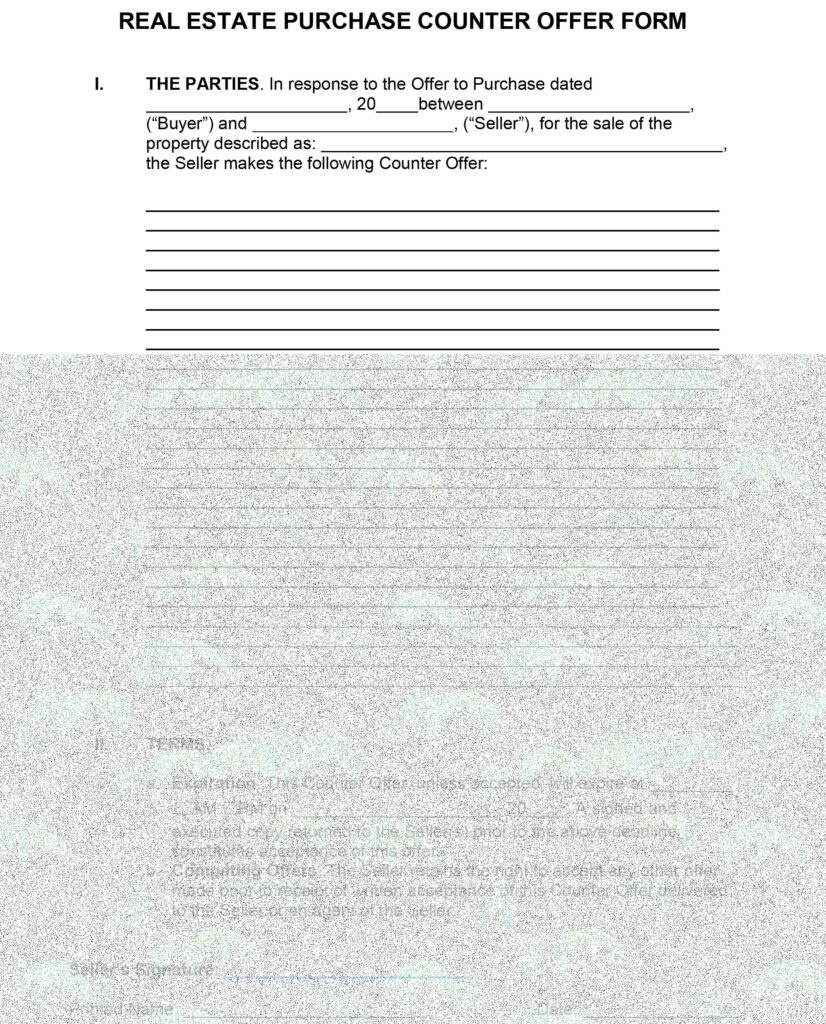 Counter Offer Form 1 – The House Of REI