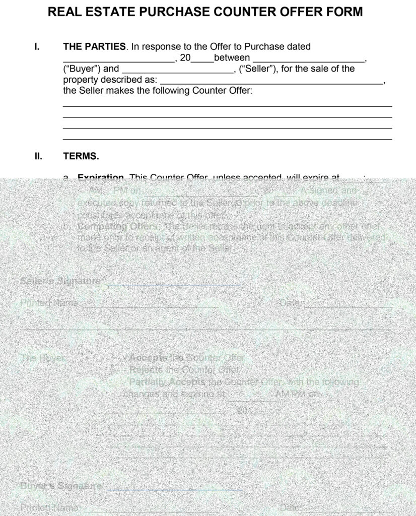 Counter Offer Form 2 – The House Of REI